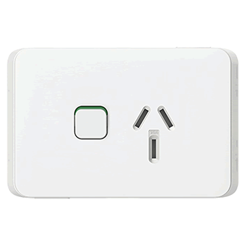 Clipsal Iconic Single Powerpoint 20A - 3015/20VW – PCA Electrical Supplies