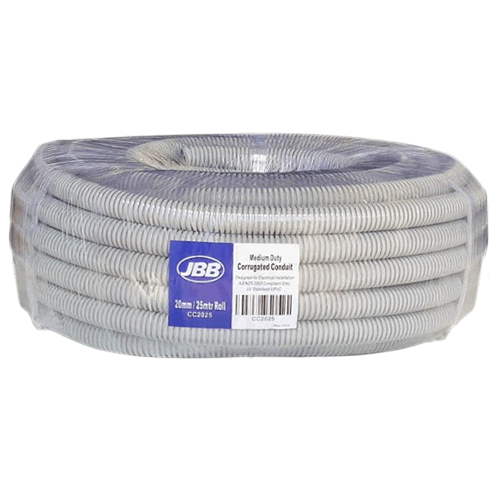 JBB 20mm Corrugated Conduit MD 25m Roll - CC2025 | PICKUP ONLY – PCA ...