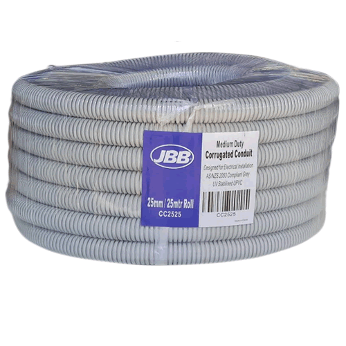 JBB 25mm Corrugated Conduit MD 25m Roll - CC2525 | PICKUP ONLY – PCA ...