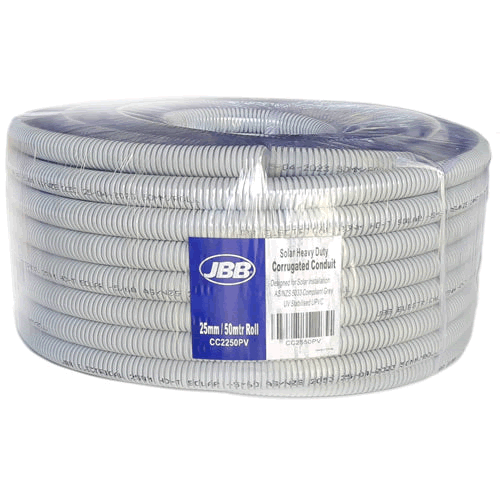 JBB 25mm SOLAR Corrugated Conduit HD 50m Roll - CC2550PV | PICKUP ONLY ...