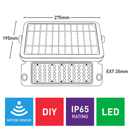 Mercator Defender 10W Solar LED Floodlights - MXS4410 – PCA Electrical ...