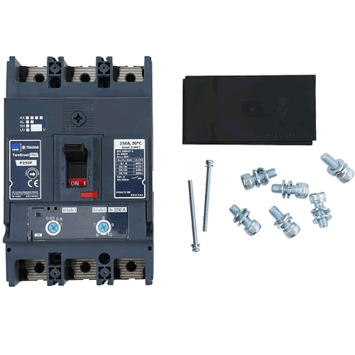 NHP Terasaki TemBreak PRO MCCB 250 Frame 36kA 3P 250A Adj. Thermal Adj ...