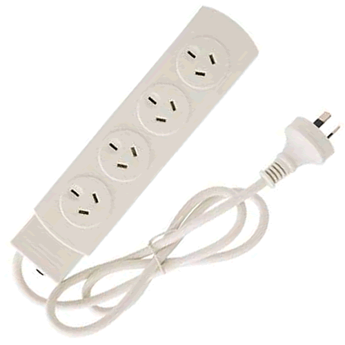 4 Sockets Powerboard 1mtr Lead - PB4 – PCA Electrical Supplies