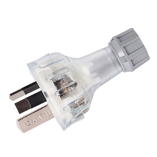 JBB 3 Pin Male Plug 15A Clear - PT15 – PCA Electrical Supplies