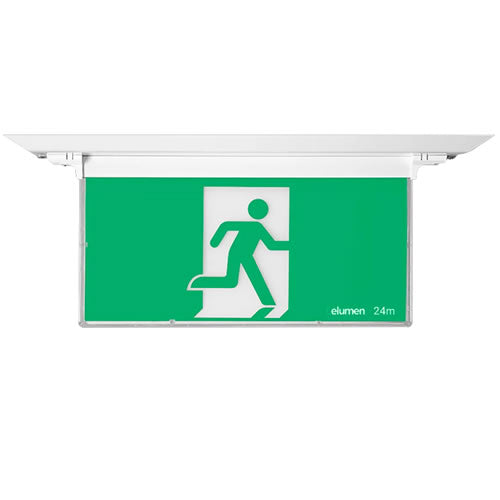 Elumen LED Recessed Emergency Blade Exit Sign - PALM-EM – PCA ...