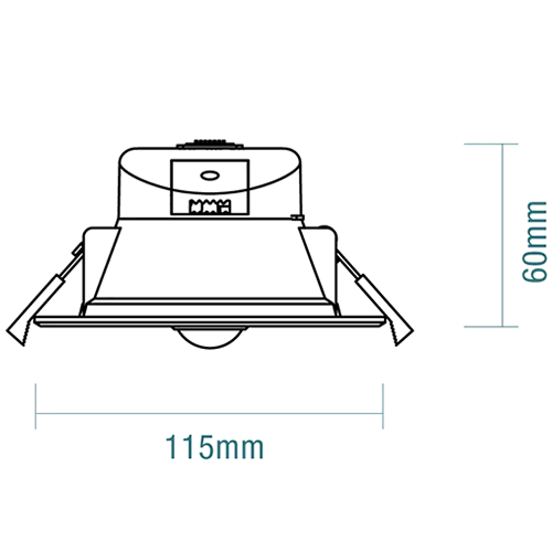 Martec ZONE 92mm LED Downlight 9W CCT w/PIR Sensor - TLZD3459WDS – PCA ...