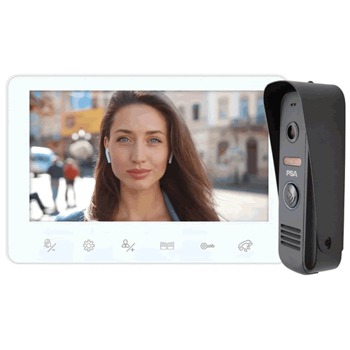 PSA Panacom 7" HD Video Intercom System with Surface Door Camera - PAN ...