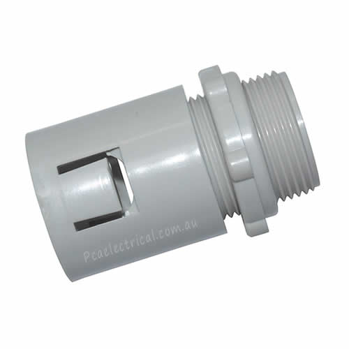 32mm Corrugated To Screw Adapter - AP32C – PCA Electrical Supplies