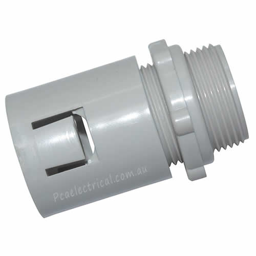 40mm Corrugated To Screw Adapter - AP40C – PCA Electrical Supplies