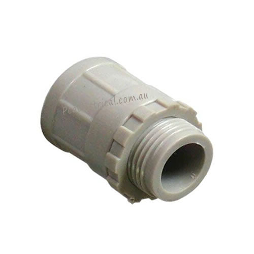 25mm Conduit To Screw Male Adapter - AP25 – PCA Electrical Supplies