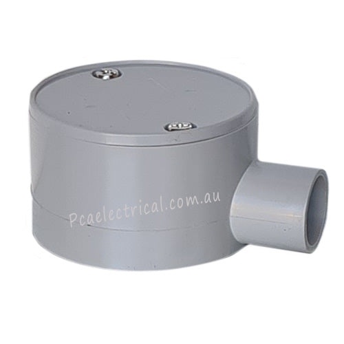 20mm 1 Way Shallow Junction Box - J201 – PCA Electrical Supplies