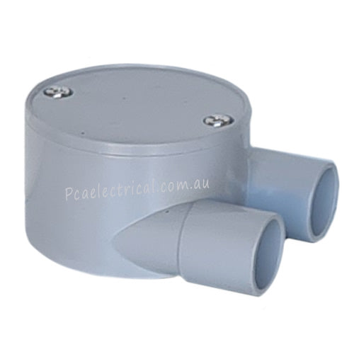 20mm U Way Shallow Junction Box - J202U – PCA Electrical Supplies