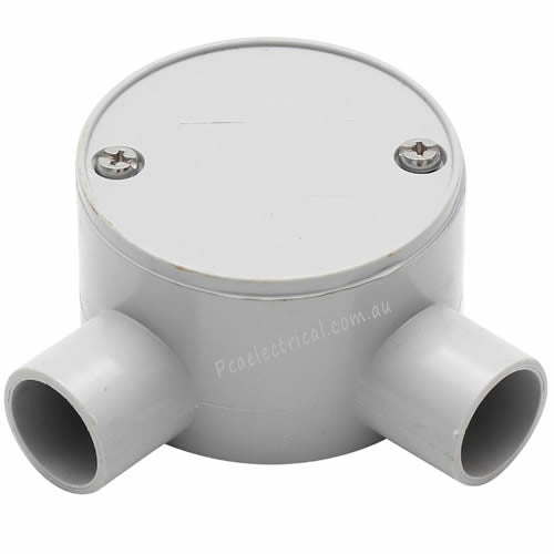 25mm 2 Way Angle Shallow Junction Box - J252A – PCA Electrical Supplies