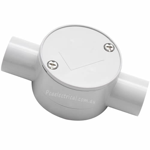 25mm 2 Way Shallow Junction Box - J252 – PCA Electrical Supplies