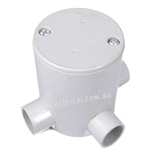 20mm 3 Way Deep Junction Box - JD203 – PCA Electrical Supplies