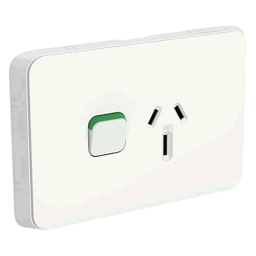 Clipsal Iconic Single Powerpoint 15A - 3015/15VW – PCA Electrical Supplies