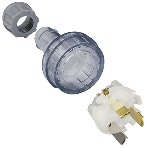 Clipsal 3 Pin 10A Plug Top Transparent 439S-TR – PCA Electrical Supplies