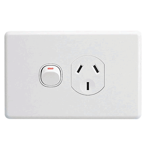 Clipsal Classic Single Powerpoint 10A 250V - C2015WE – PCA Electrical ...
