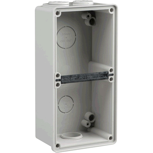 Clipsal Easy56 2 Gang Mounting Enclosure - EY56E2 – PCA Electrical Supplies
