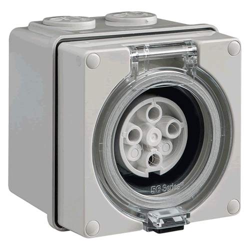 Clipsal Easy56 Round 4 Pin 10A 500V Socket - EY56SO410 – PCA Electrical ...