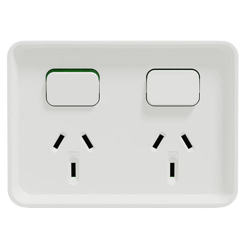 Clipsal Iconic Outdoor Double Powerpoint 10A - O3025XW – PCA Electrical ...