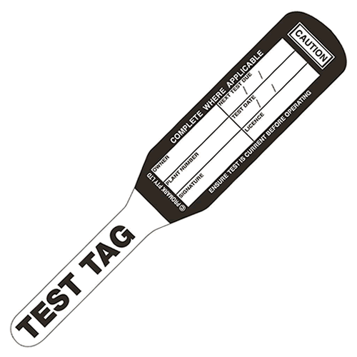 Cricket Bat Appliance Test Tag Black (Yearly) (NSW) 100P - TAGTN7B ...
